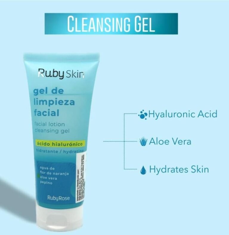 Gel De Limpieza Facial Con Acido Hialuronico Ruby Rose – Santa Fe Manicuras – Venta de insumos y ...